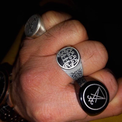 King Paimon Goetia Ring Ars Goetia Demon Seal Lemegeton - Etsy