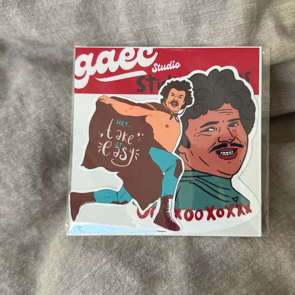 Xoxo Nacho Libre, Funny Sticker, Mexican Nacho, Luchador Sticker, Hydro ...