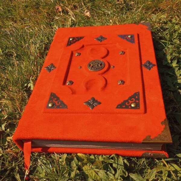 Leather Magic Locks Book of Shadows Empty Blank Pages Handmade ...