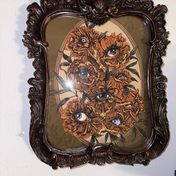 All Seeing Florals, Fantasy Cottagecore, Creepy Bouquet, Creepy ...