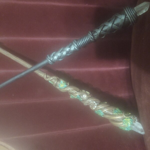 Crystal Wand Quartz -witch Wand- Wizard Wand - Etsy