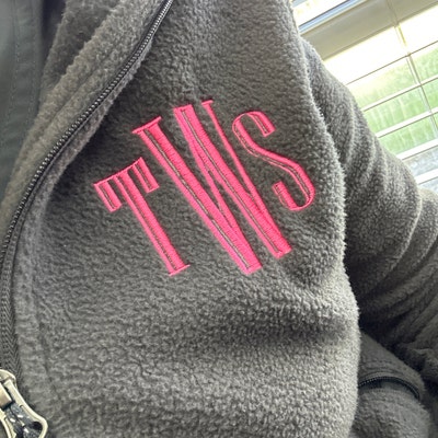 Monogrammed Fleece Jacket, Full Zip Jacket, Ladies Jacket, Gifts for ...