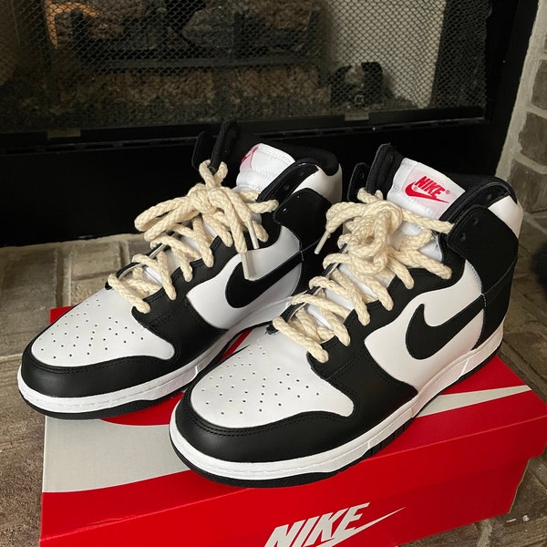 Travis Scott SB Dunk Thick Rope Shoe Laces Cream Sail Braided ...