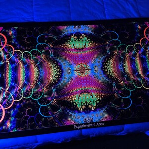 Torus UV Trippy Psychedelic Fractal Tapestry - Etsy