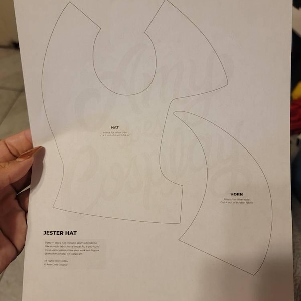 Jester Hat Sewing Pattern - Etsy