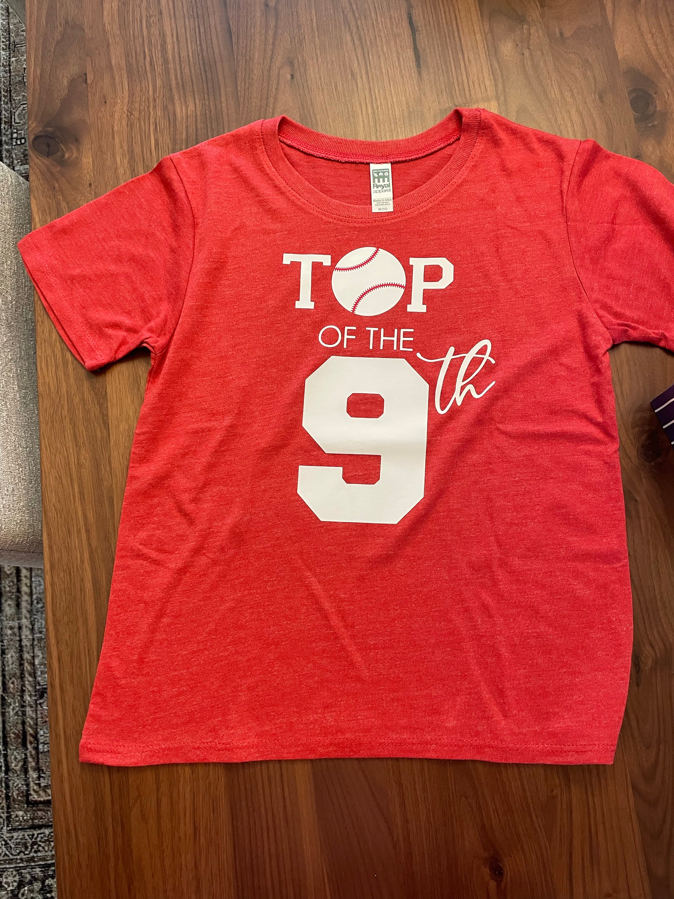 Top of the 9th Birthday Shirt Baseball Shirt for 9th | Etsy
