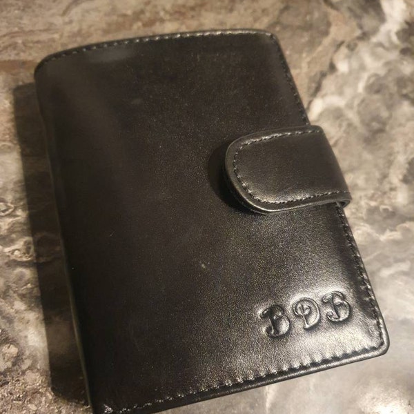 Valentines Gift Leather Wallet Men Personalized Gift for Him, Handmade ...