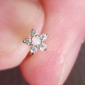 14k Solid Gold Dainty Belly Button Ring Gold Belly Ring Floating Navel ...