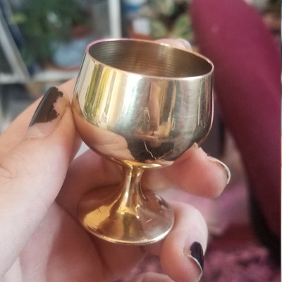 Brass Chalice-mini Chalice-travel Altar Chalice-your Choice Between 2 ...