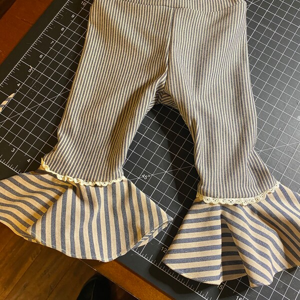 Flare Leggings Pattern, Flared Pants Pattern PDF, Girls Bell Bottom ...