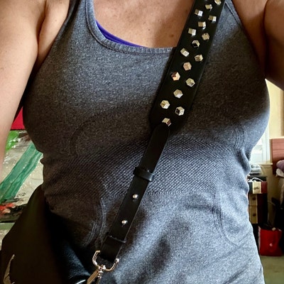 Elephant Gray Fine Grain Top Layer Leather Adjustabe Crossbody Bag ...