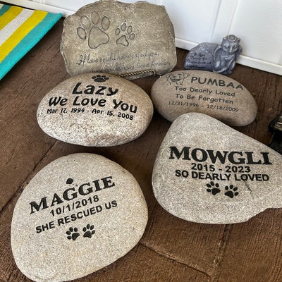 Family Tree Written in Stone Custom Carved River Rock Garden - Etsy