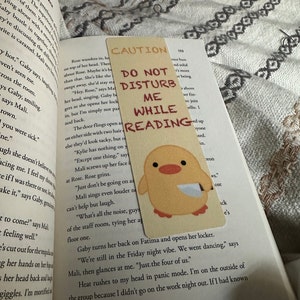 Cute Duck Bookmark Bookish, Duck Lover, Reader Gift and Laminated One ...