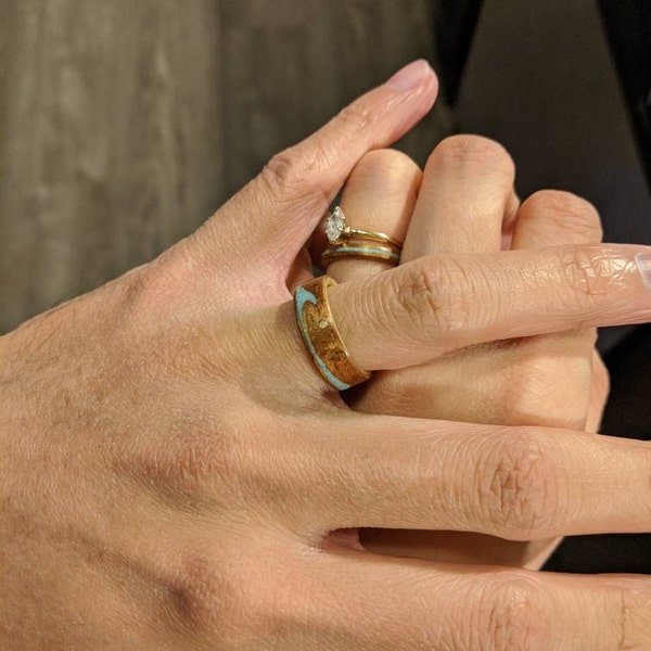 Custom Mountain/ocean Rings for Men - Etsy