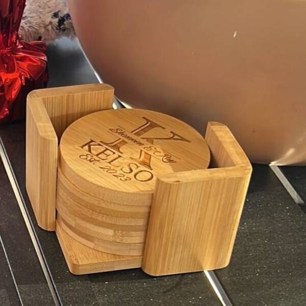 Housewarming Gift, Engraved Coasters, Personalized Wedding Coasters ...