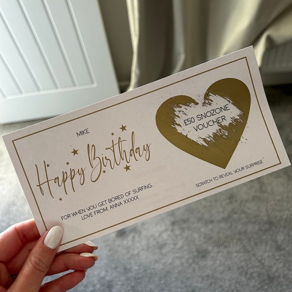 Personalised Birthday Scratch Card Surprise Gift | Birthday | Special ...