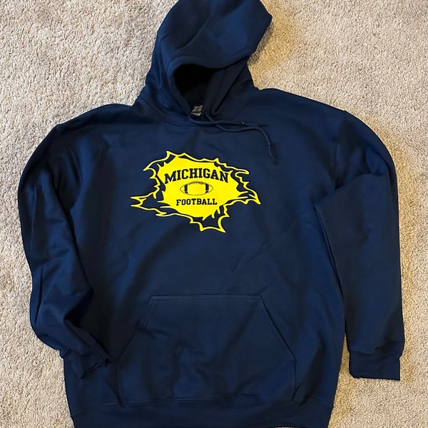 Michigan Football Svg and Png File - Etsy