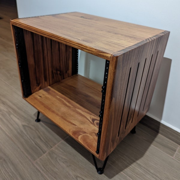 Studio Rack | 15” Depth | 16" Hairpin Legs | Solid Wood | Vents - Etsy