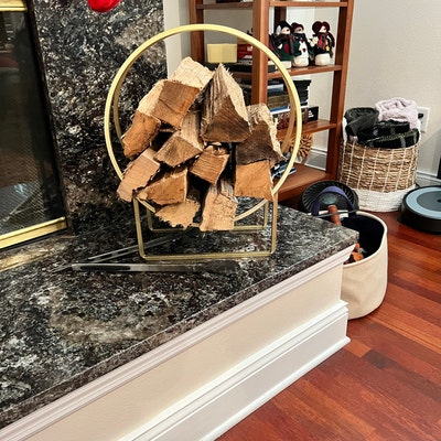 Tall Triangle Log Firewood Holder Storage Handmade - Etsy