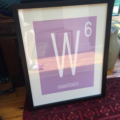 Bakerloo Line Art Print, London Underground Art Print, Typographic Art ...