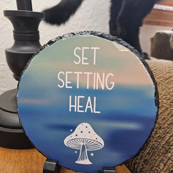 Personalized Slate Sign With Quote or Custom Wording, Tabletop Home ...