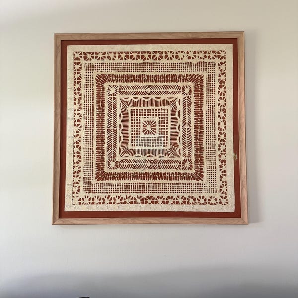 Handmade Mexican Amate Paper Wall Art – Medium 11.75x15.5 Modern ...
