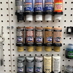 Hobby Storage 2 Oz Bottle Acrylic Paint Racks Holders for Peg Board - Etsy