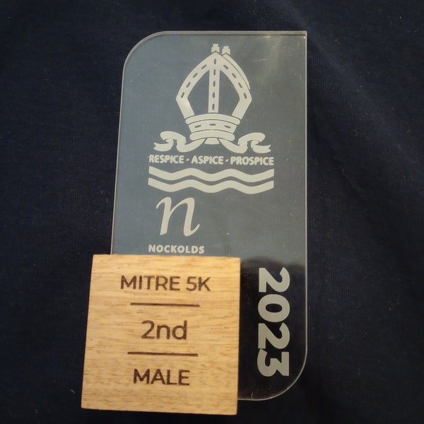 LEAF Personalised Wooden Acrylic Trophy Award Personalized Bespoke ...