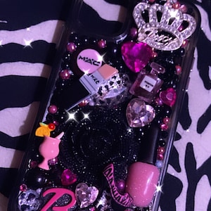 Ultimate Bling Leopard Make up Handmade MOST PHONES Case Cell Cover ...