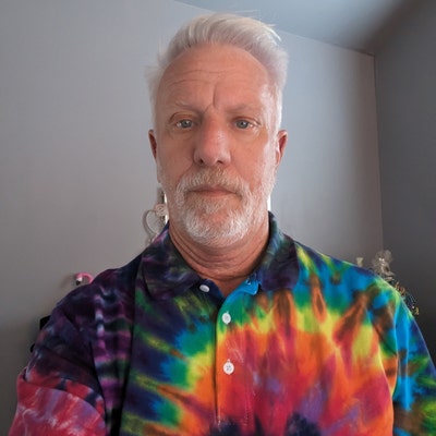 Deep Electric Rainbow Hand Dyed Tiedyed Rayon Gauze Long Skirt - Etsy