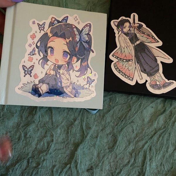 Obanai Iguro Anime Art-demon Slayer Sticker Glossy/holographic Water ...