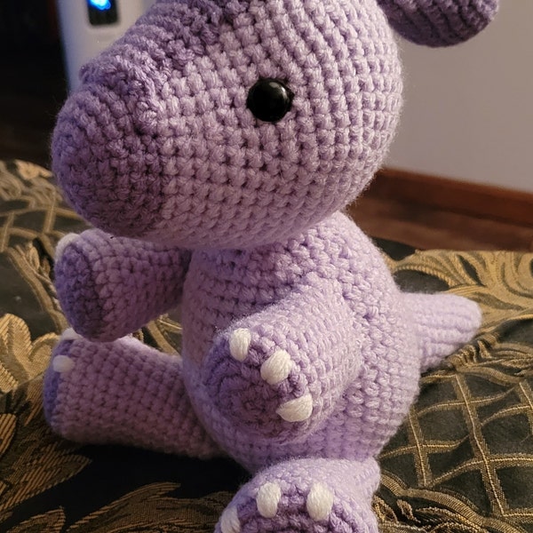 Crochet Pattern PDF Download | Parasaurolophus Dinosaur Crochet Pattern ...