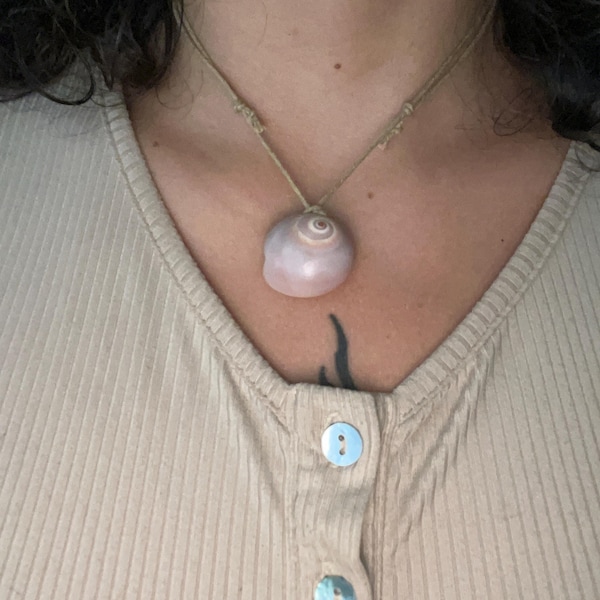 Shark Eye Shell Mermaid Necklace. Seashell Necklace. Shell Jewelry ...