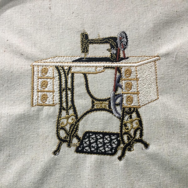 Antique Treadle Sewing Machine Embroidery Design – Sue Box (digital ...