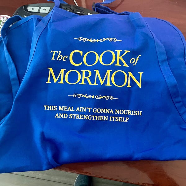 Cook of Mormon Apron: LDS Baking Gift - Etsy