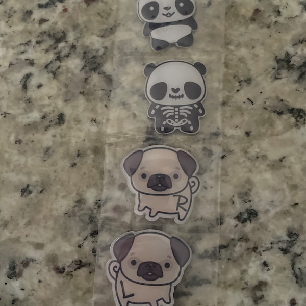 Skeleton Panda Xray Marker Set - Etsy