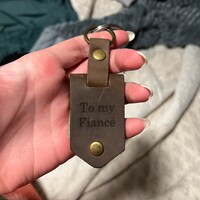 Man Accessory Leather Keychain With Photo, Personalized Gifts for Him ...