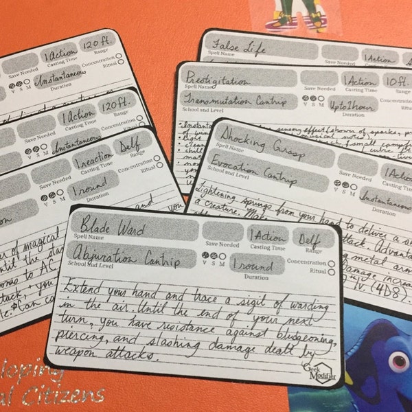 RPG Initiative Tracking Cards - Etsy