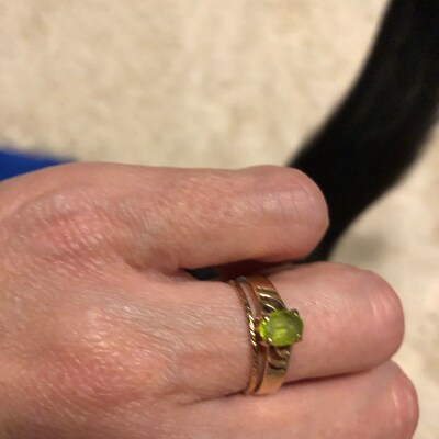 Minimal 14k Gold Filled Tarnish Resistant Ring, Gold Sparkle Twist ...