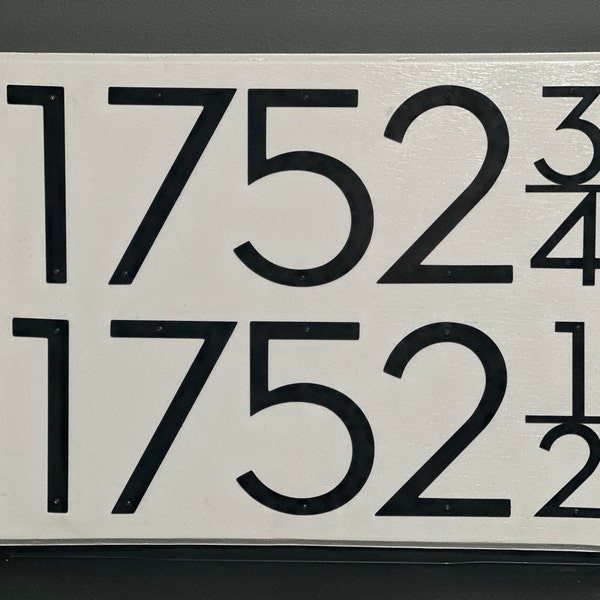 6 Inch Metal House Number - Modern House Number - Metal Address Number ...