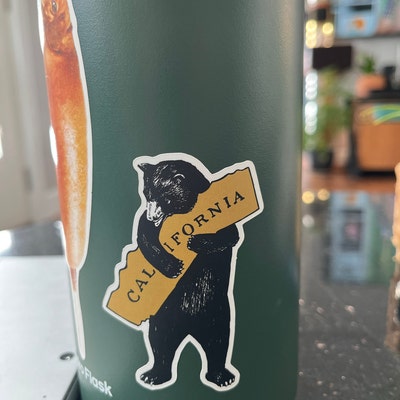 California Vinyl Sticker I Love California Bear Golden State - Etsy