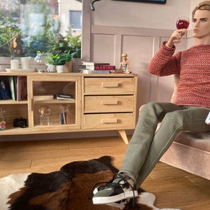 Miniature Checkers Draughts Game for Dolls Barbie Blythe - Etsy