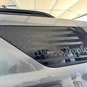 Fits 2009-2017 Chevrolet Traverse Rear Side Windows American Flag ...
