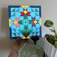 Blue Bird, Barn Quilt Pattern, Barn Quilt Instructions, Wood Barn Quilt ...