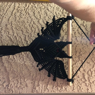 Gothic Bat Decor, Hanging Macrame, Witchy Room Decor, Modern Halloween ...