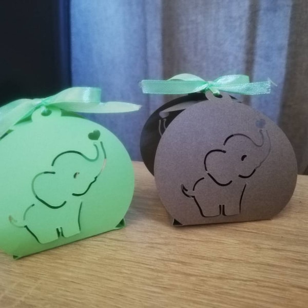 Baby Shower Favor Box Template SVG | Simple Favor Box Template Cut File ...