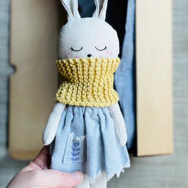 Personalized Bunny Doll. Easter Bunny. Rabbit Cloth Doll. Stuffed ...