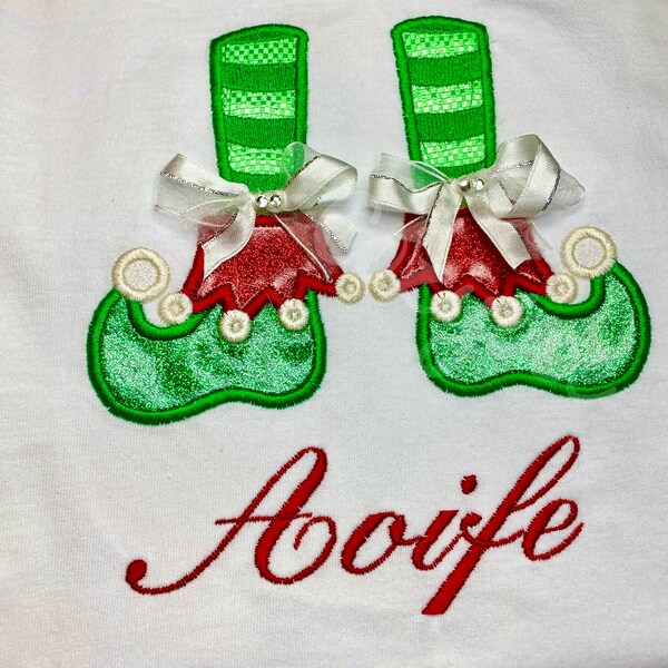 Elf Feet Applique Embroidery Design Set - Instant Download - Etsy