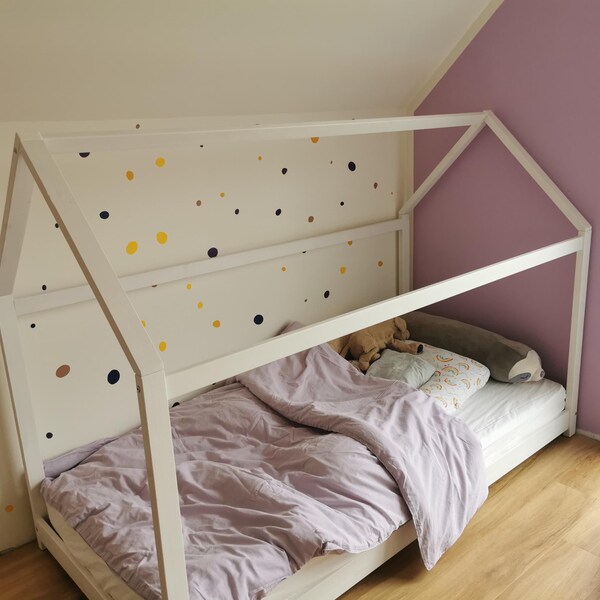 Dot Wall Decal BUBBLE BOY & GIRL With 130 Soap Bubble Dot Wall Stickers ...