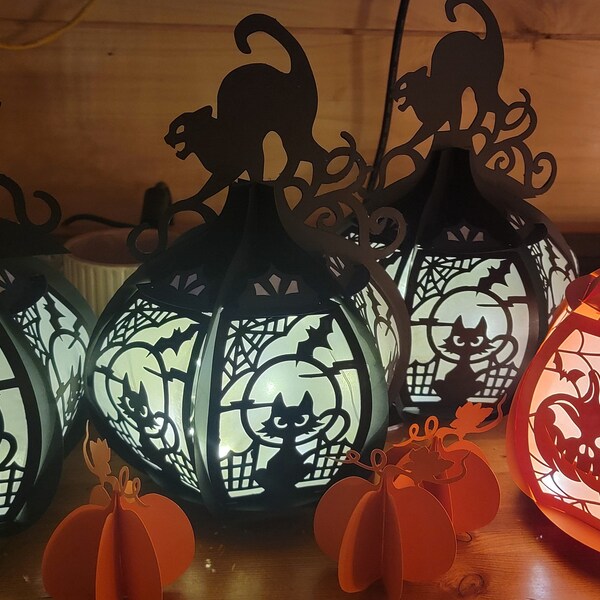 Pumpkin Lanterns SVG for Cricut Projects Diy Halloween Jack O Lantern ...